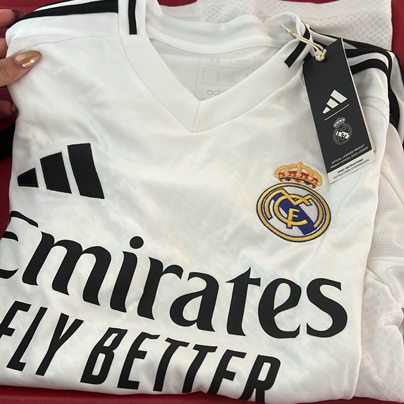adidas | Shirts | Bnwt 2425 Authentic Adidas Real Madrid Home Kit ...